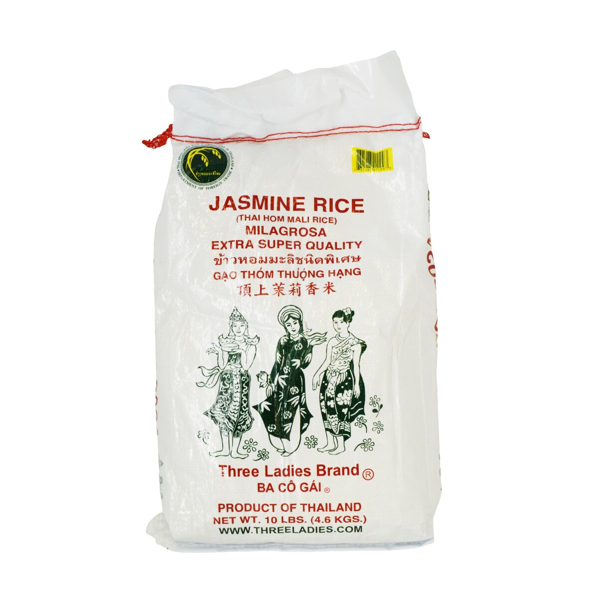 View: Three Ladies Jasmine Rice (10lb)