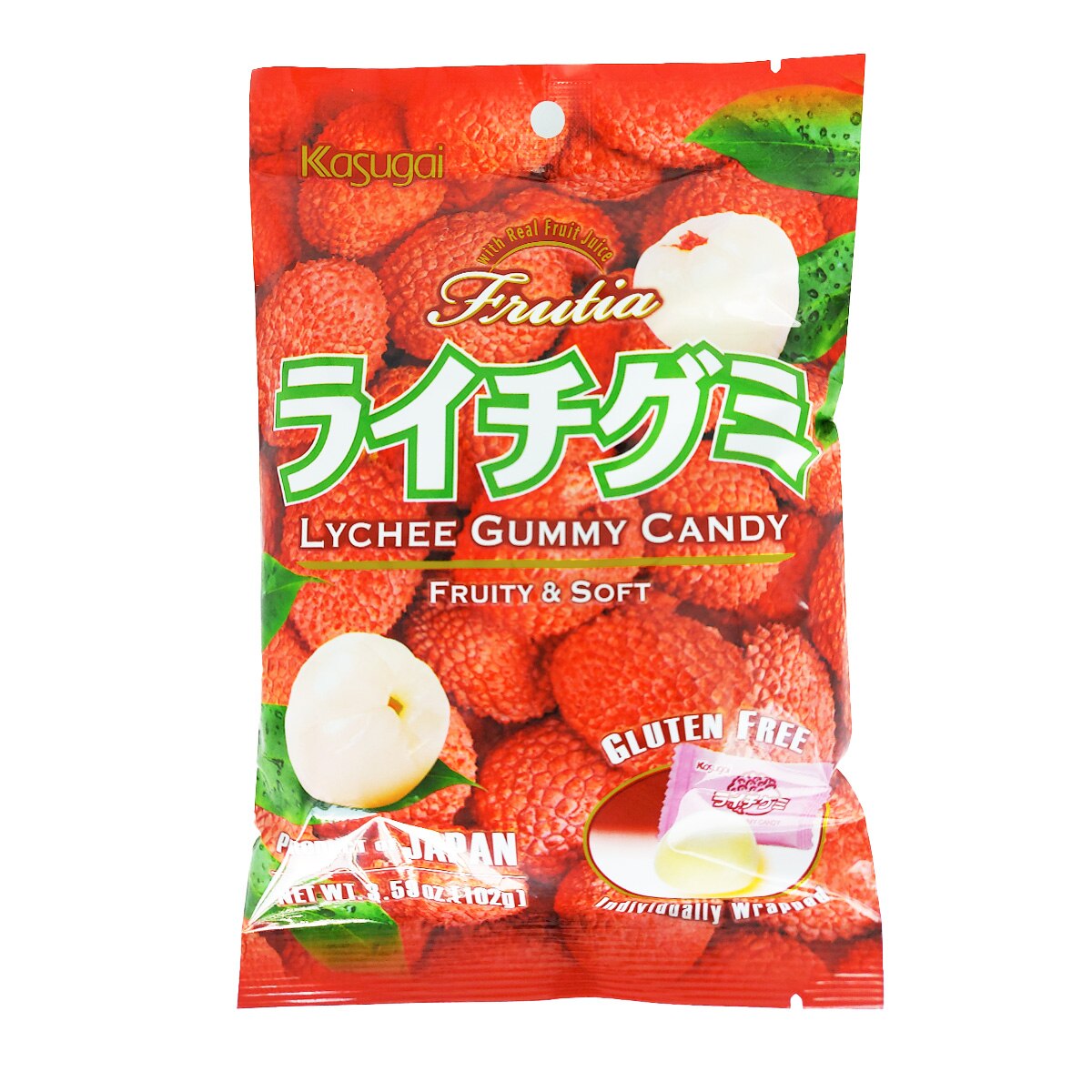 View: Kasugai Frutia Lychee Gummy Candy (3.59oz)