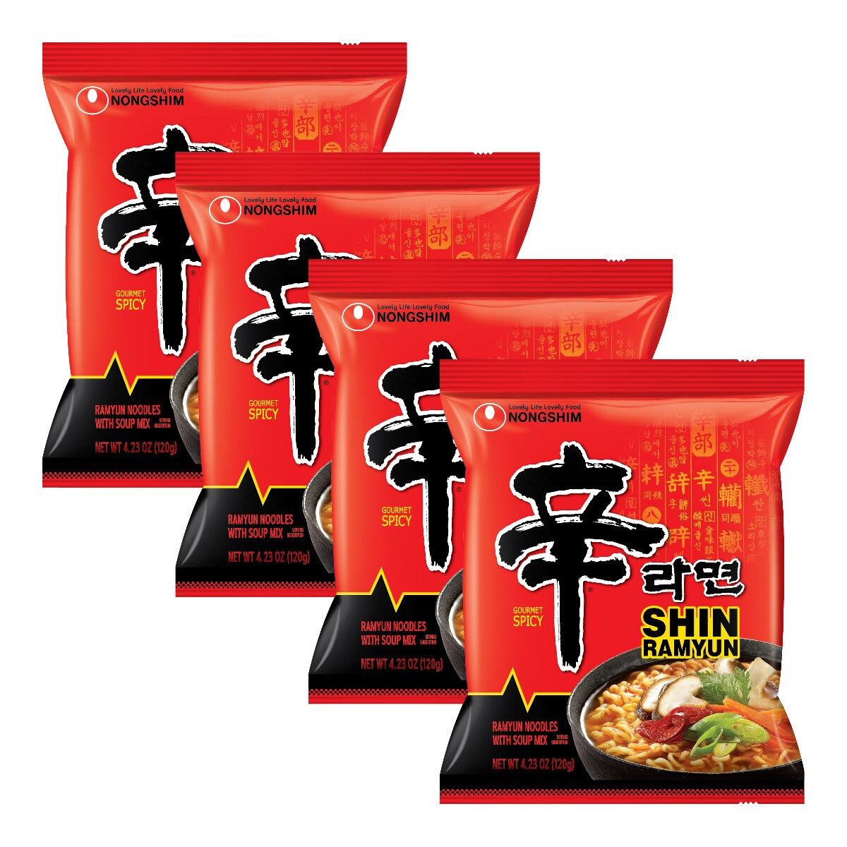 View: Nongshim Shin Ramen (4x4.23oz)