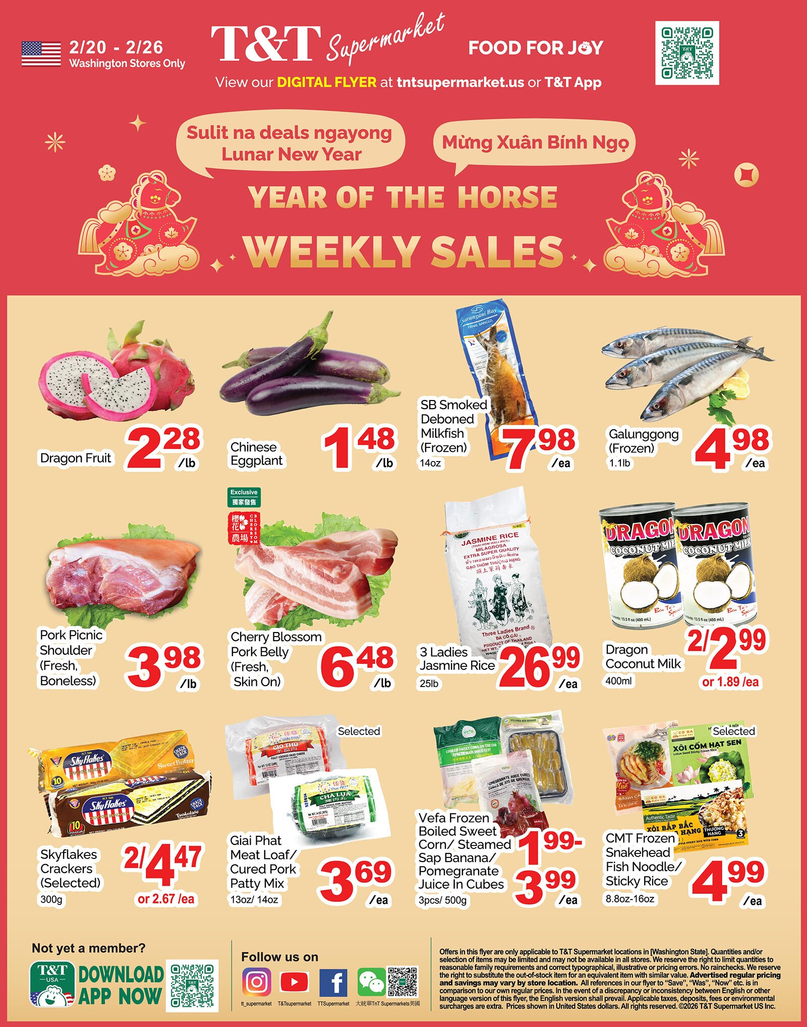 Weekly special promotion In-store flyer